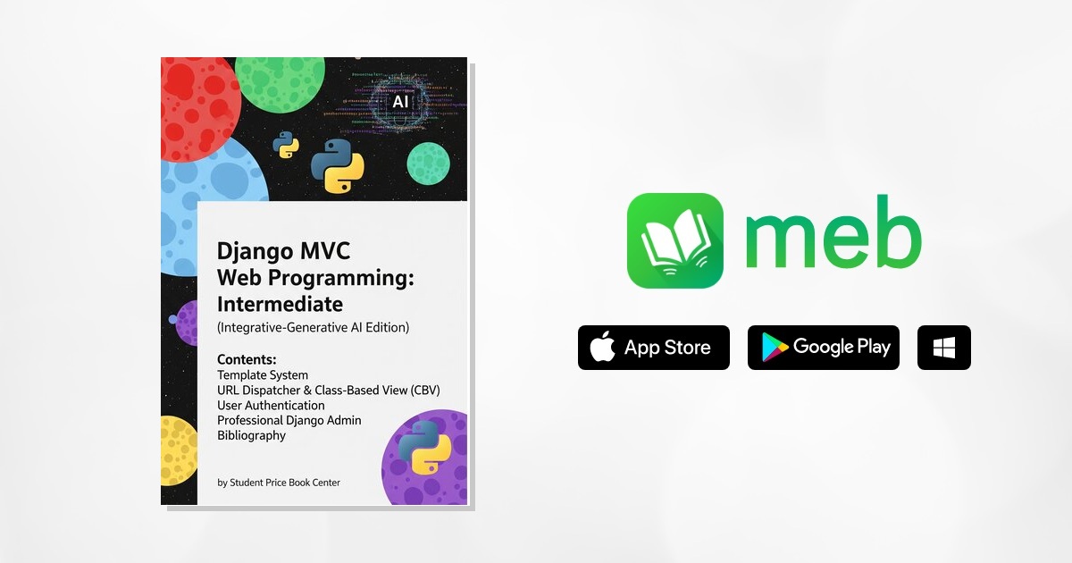 Django MVC Web Programming: Intermediate:: e-book หนังสือ โดย ศูนย์หนังสือราคานักเรียน