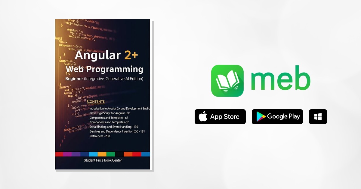 Angular 2+ Web Programming: Beginner:: e-book หนังสือ โดย ศูนย์หนังสือราคานักเรียน